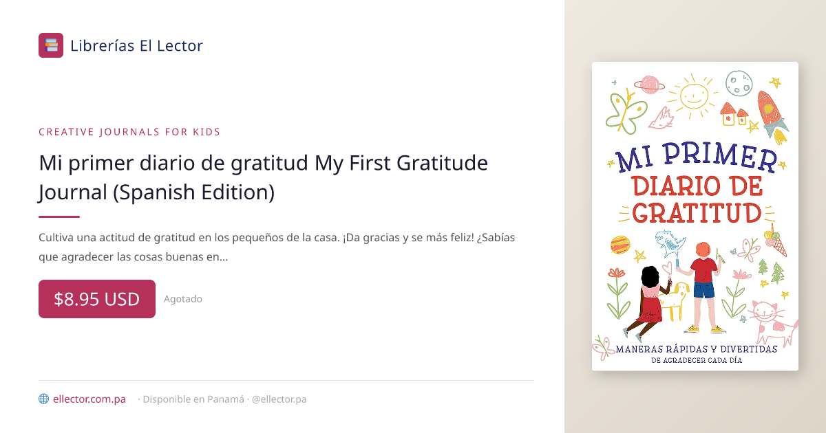 El Lector | Libro | Mi primer diario de gratitud My First Gratitude ...