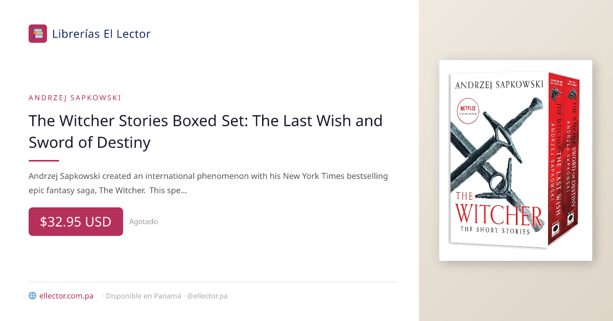 libro | The Witcher Stories Boxed Set: The Last Wish and Sword of ...