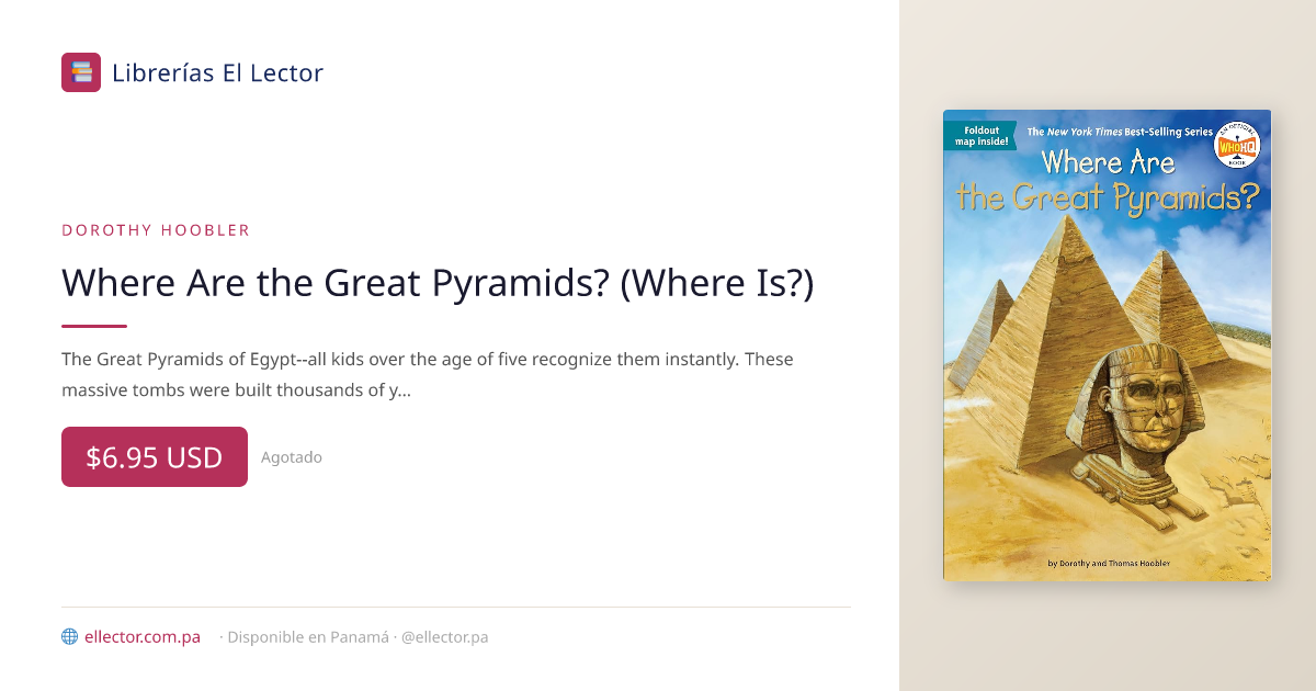 libro | Where Are the Great Pyramids? (Where Is?) | Dorothy Hoobler ...