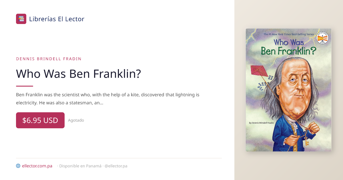 libro | Who Was Ben Franklin? | Dennis Brindell Fradin, Who HQ, John O ...